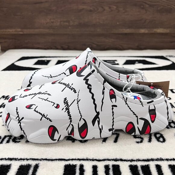 Champion | Shoes | Champion Super Meloso Warped All Over Logo Rubber ...